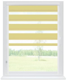 Dekodum Roleta den a noc v bílé kazetě soft, barva látky Vanilka Šířka (cm): 57, Výška (cm): Standardní (do 150 cm), Strana mechanismu: Práva