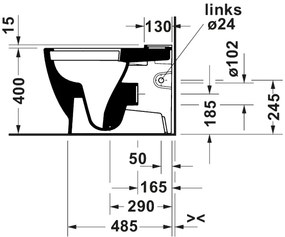 Duravit 20600900002 - WC kombi D-CODE keramika/lesklá bílá
