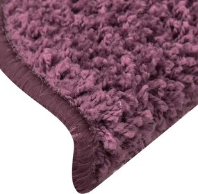 Schodové rohože 30 ks 65 x 21 x 4 cm tmavě fialové, půlkulaté, velké 3365824
