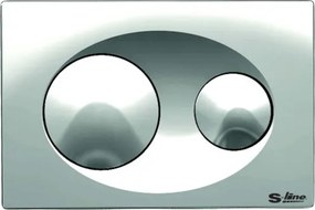 Ovládací tlačítko Ceramia S-Line plast chrom lesk P40-0120