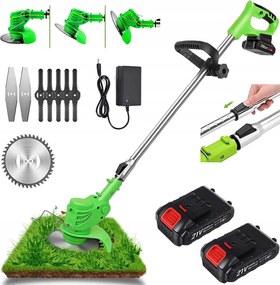 Akumulatorový Vyžínač Weed Wacker, Elektrický Vyžínač Plevele S 2 Bateriemi 21 V 2,0 Ah