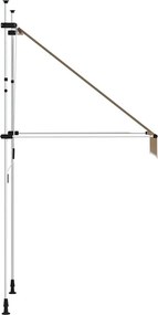 Ručně zatahovací markýza 100 cm žluto-modré pruhy 145830