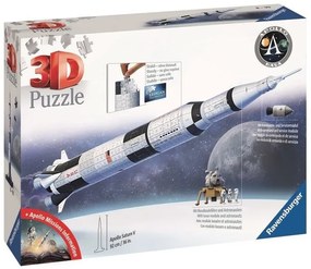 3d puzzle vesmírná raketa saturn v 432 dílků