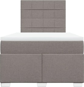 Box spring postel s matrací taupe 120x200 cm textil 3290459