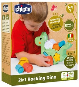CHICCO Hračka vkládací 2v1 Dino Eco+ 12m+