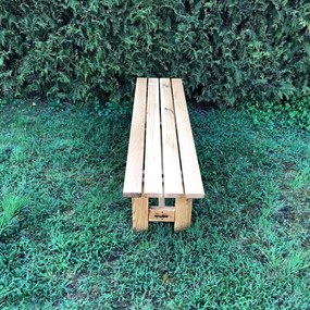 KULHÁNEK Zahradní lavice bez opěradla - klasická Délka: 150 cm, Odstín nátěru: lazura - dub