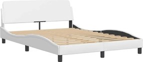 Rám postele bez matrace Hvar bílý 120x200 cm umělá kůže 3207989