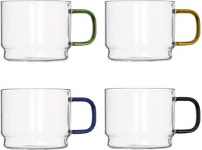 Skleněné hrnky v sadě 4 ks 350 ml Bridge – Brandani