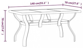 Zahradní jídelní set 5 ks Dekorhome 180 cm