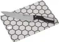 RESTO 95403 Plastové krájecí prkénko 36.8 x 25.3 x 0.8cm (SHAM)