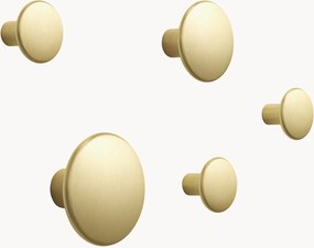 Sada nástěnných háčků z hliníku Dots, 5 dílů