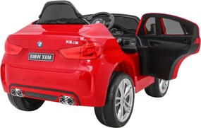 Ramiz Dětské elektrické autíčko BMW X6M lakované - červené SUV + dálkové ovládání
