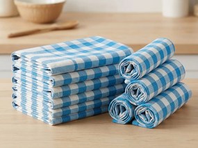 Utěrka CORIVA 50x70 cm světle modrá, set 10 ks