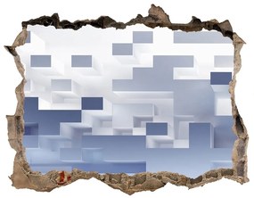 Wallmuralia Díra 3D fototapeta nálepka Abstrakce kostky 95x64 cm