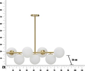 Designové závěsné svítidlo Olabisi 81 cm zlaté
