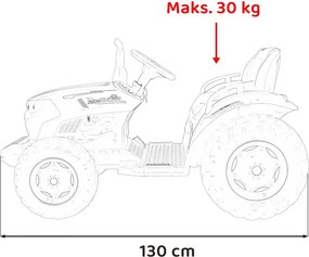 Ramiz Dětský traktor GROW 1804 růžový