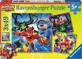 Ravensburger puzzle power players 3x49 dílků