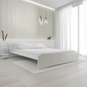 Postel IKAROS 180 x 200 cm, bílá Matrace: Matrace Coco Maxi 20 cm, Rošt: S laťkovým roštem