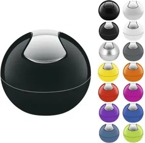 Spirella BOWL mini výklopný odpadkový koš 1 L černý / plast