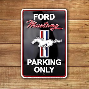Plechová cedule Ford Mustang Parking, 20cm x 30cm