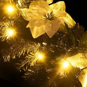 Vánoční girlanda s LED diodami černá 2,7 m PVC 320973