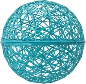 3D koule Fiberglass, pr. 40 cm, tyrkysová, nesvětelná