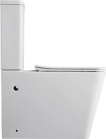 Erga Jotta, WC kombi mísa 640x365x820 mm, Rimless + toaletní sedátko, bílá lesklá, ERG-V03-JOTTA-RIM-WH