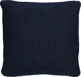Polštář Nordic Knit z organické bavlny 50 x 50 cm indigo