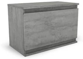 Nástěnná skříňka Carlos, šedý beton, 60 cm