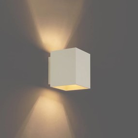 Moderní nástěnná lampa béžová G9 čtvercová - Sola