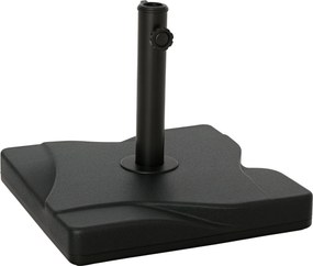 Outsunny Stojan na slunečník 20 kg pro slunečník s průměrem tyče 32/38/48 mm, základna pro zahradu, terasu, balkon, cement 41,5 x 41,5 černá | Aosom