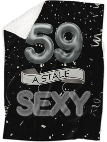 Deka Stále sexy – Černá (věk: 59, Podšití beránkem: ANO)