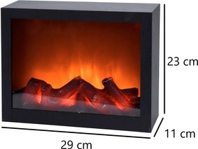 Elektrický krb LED vánoční dekorace, 29 x 23 cm