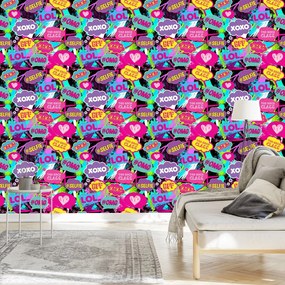 Tapeta Na Zeď Pop-Art Chat Vliesová tapeta 53x1000