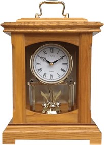 Dřevěné melodické stolní hodiny JVD HS3007.2 (s točitými ročkami)