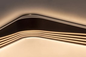 Rabalux Hnědé stropní LED svítidlo Druzor hranaté 480x480mm 40W 71166