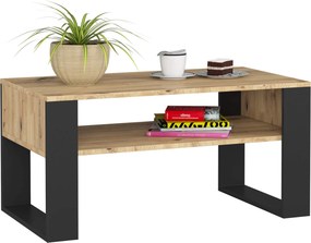 Konferenční stolek Domi dub artisan/černá