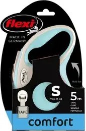 Flexi Comfort S pásek 5m světle modré / Vodítko