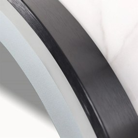 Rea Zrcadlo ⌀80 cm s vyhříváním a regulovatelným LED osvětlením , černé