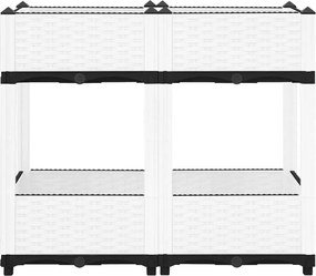 vidaXL Vyvýšený záhon 80 x 40 x 71 cm polypropylen [153313] Barva: Černá