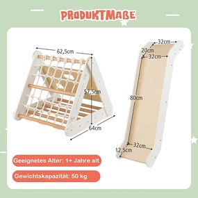 Costway Hračka na lezení pro batolata Trojúhelníková prolézačka 4