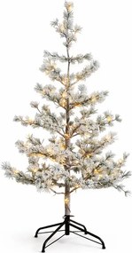 LED svítící stromeček Alfi, 120 cm, zasněžený