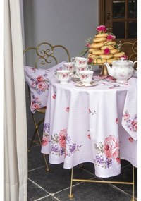 Růžová bavlněná utěrka s růžemi Dotty Rose – 50x70 cm