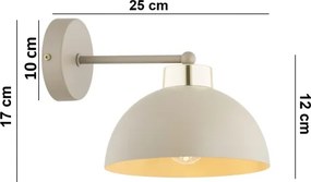 Brilagi - Nástěnná lampa MOON 1xE27/60W/230V béžová/zlatá