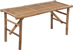 Skládací zahradní lavice s poduškou 118 cm bambus 3063858