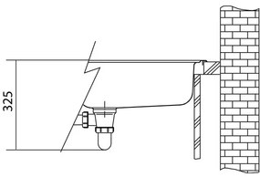 Franke Maris MRG 611-78 BB Granitový dřez s odkapem oboustranné provedení, 78x50cm, onyx, 114.0363.187
