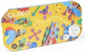 Clixo Rainbow Magnetická stavebnice / 42ks / od 4 let