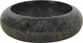 Umyvadlo 40 x 12 cm mramor černé 142766