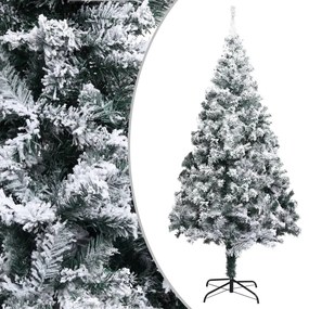 Umělý vánoční stromeček zasněžený zelený 210 cm PVC,  320965 HangarStore.cz
