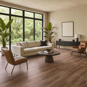 Gerflor, PVC podlaha - lino AladinTex Home 1150 Cajou, na míru, šíře 4m, hnědá, bez podkladu, ložnice